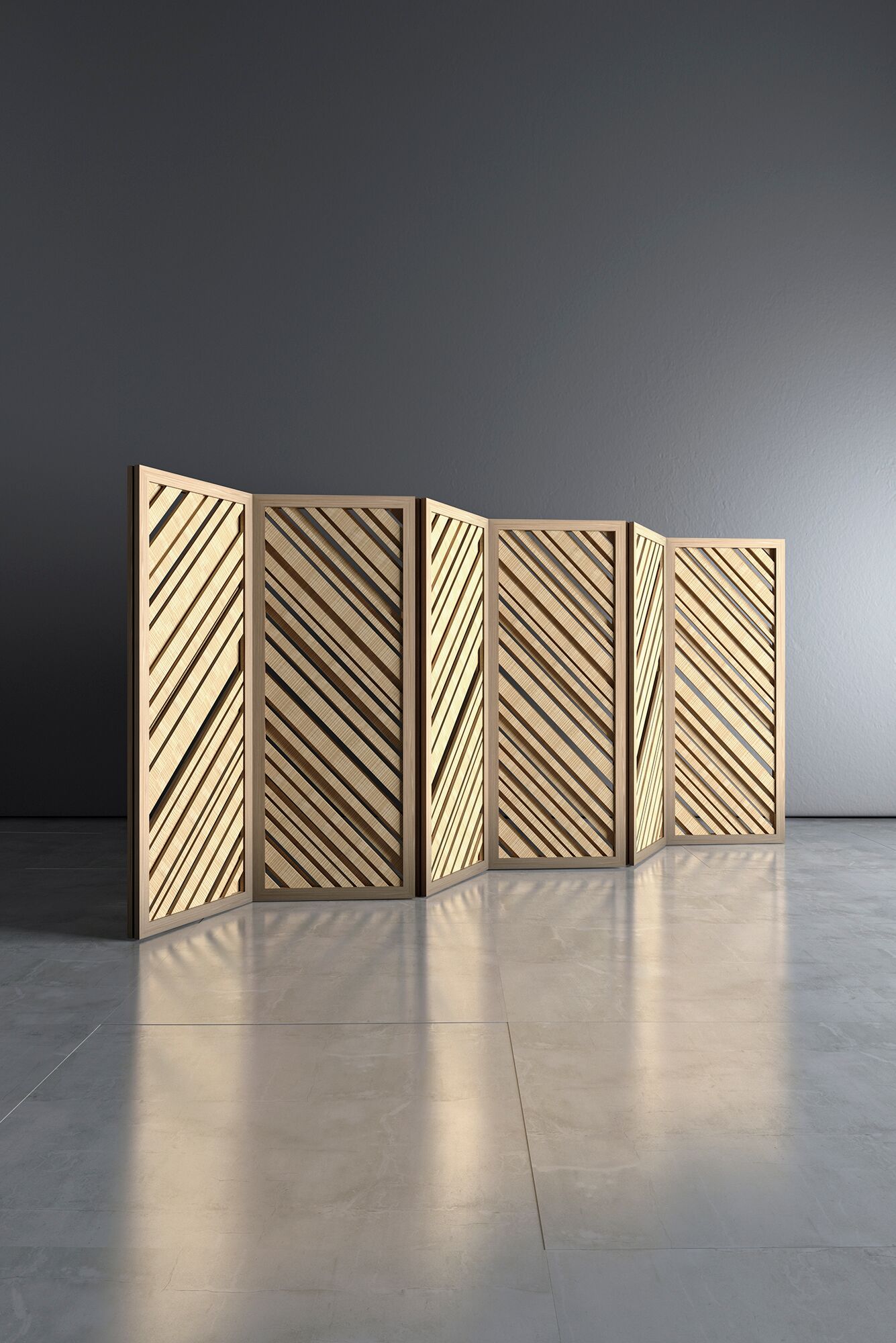 Figured Sycamore Timber Screen | Brewin Design Office