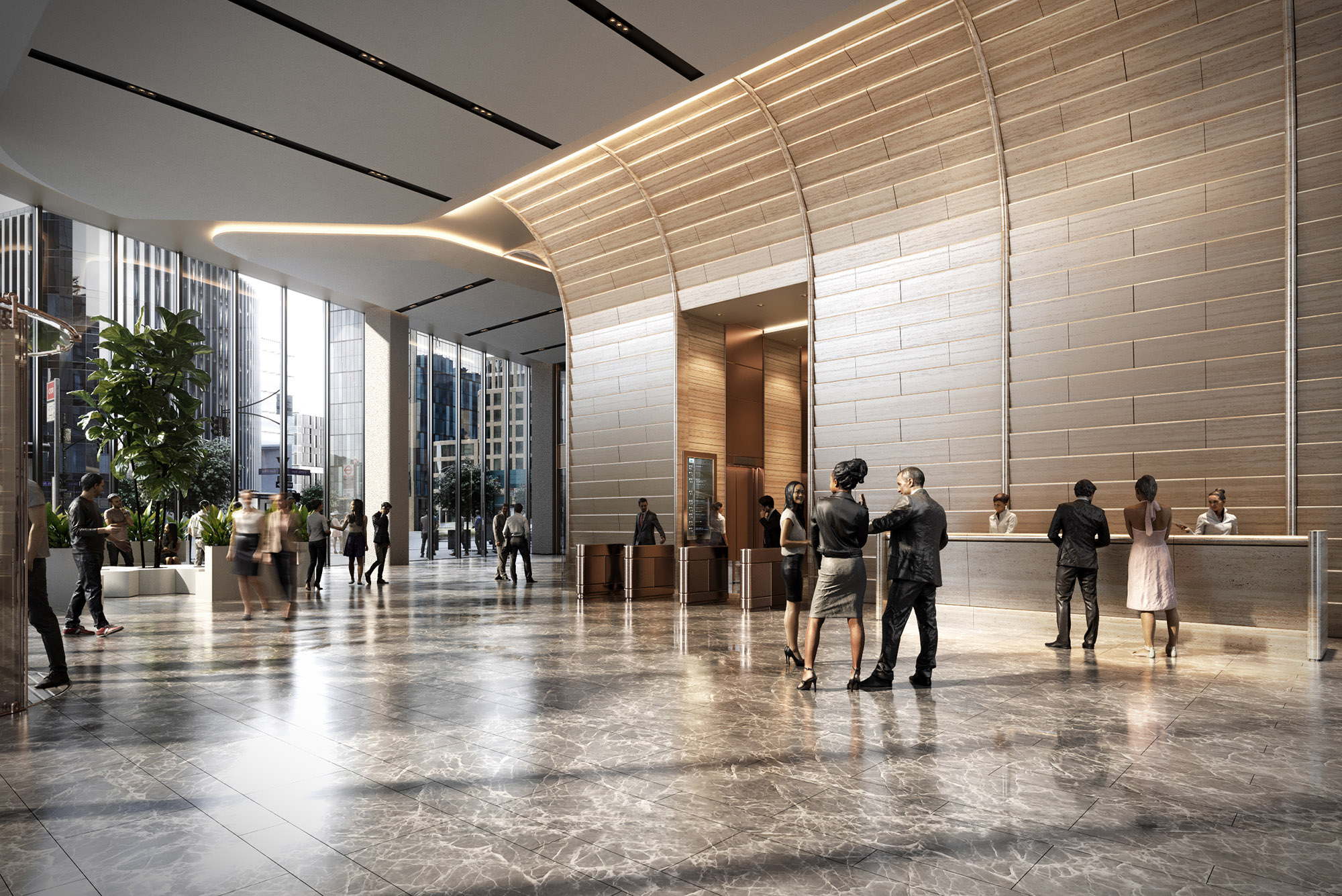 Financial Street Shanghai Office Lobbies | Brewin Design Office